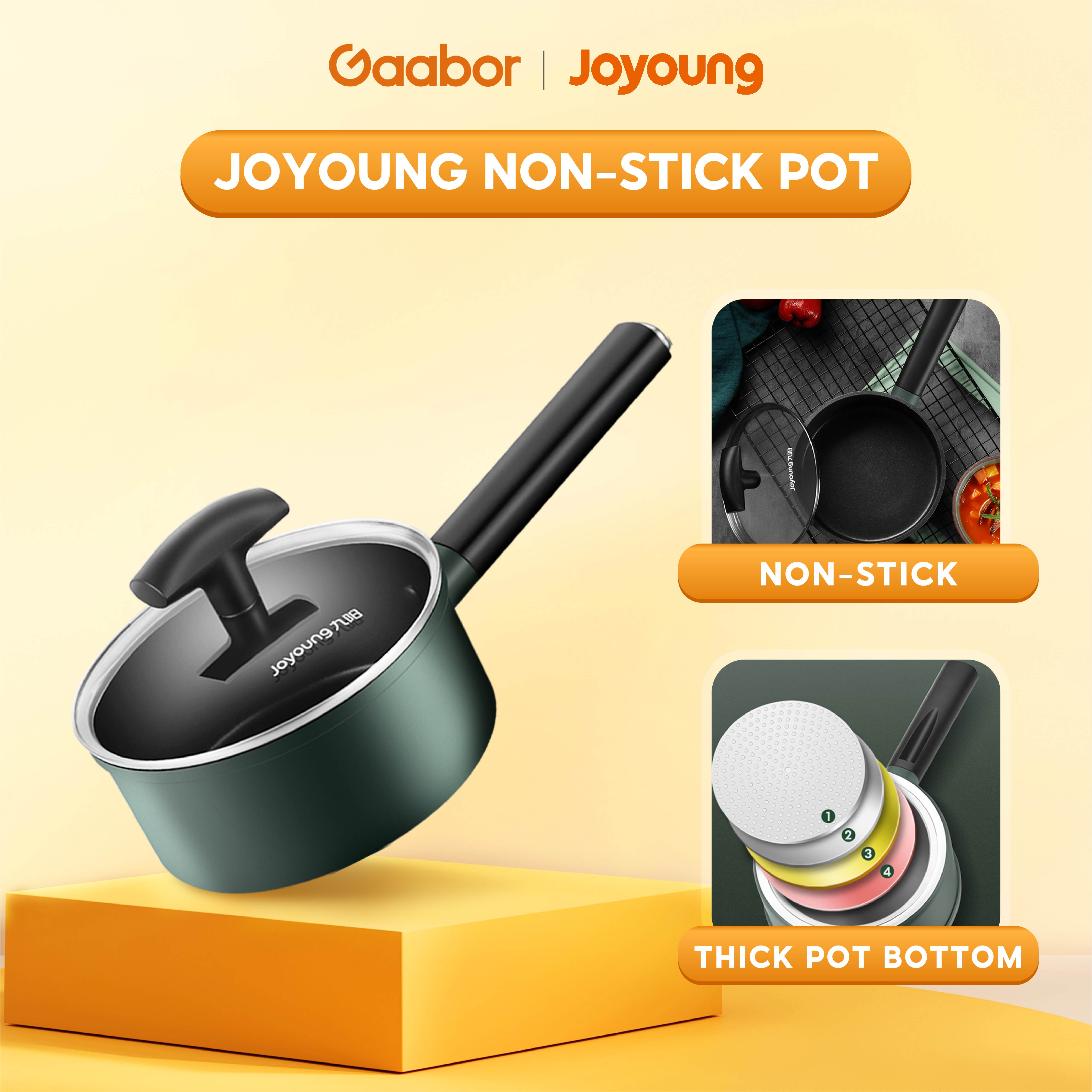 GAABOR x Joyoung milk pot non-stick pot household instant noodle pot ...