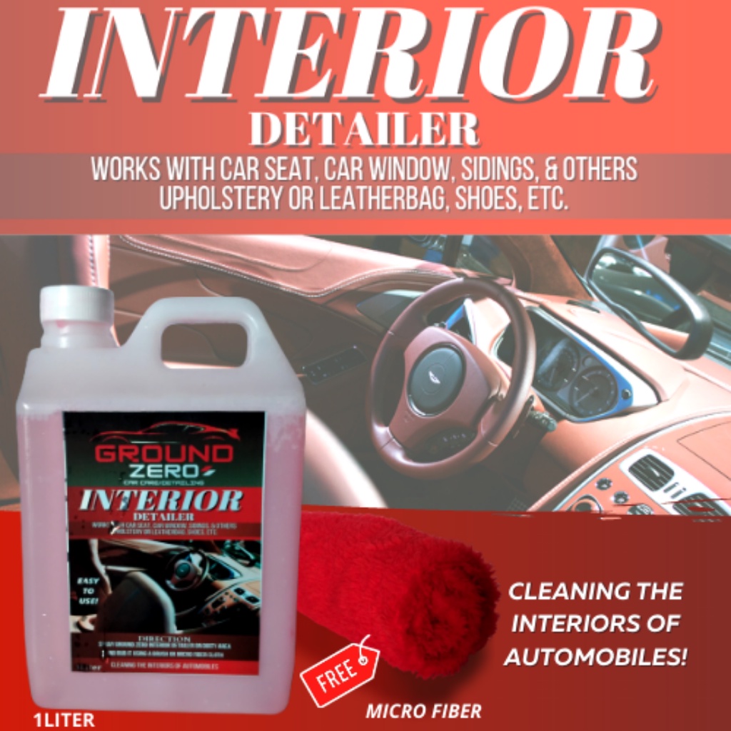 Ground Zero Car Care Premium interior detailer (1L) cleaner detailer ...