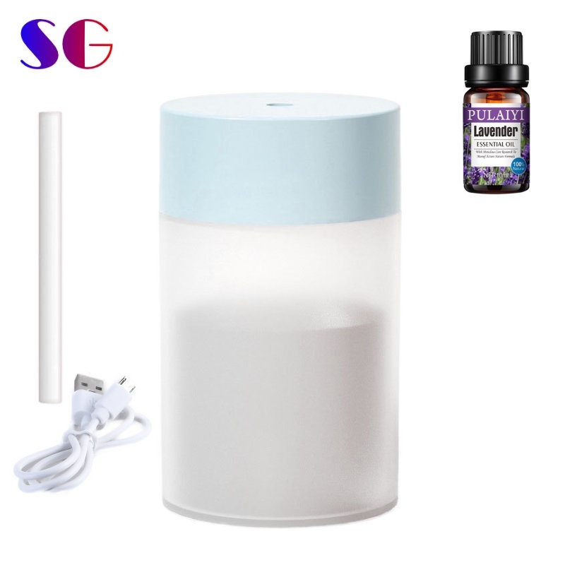 Mini Humidifier With Essential Oil Diffuser USB Small Sprayer LED Light ...