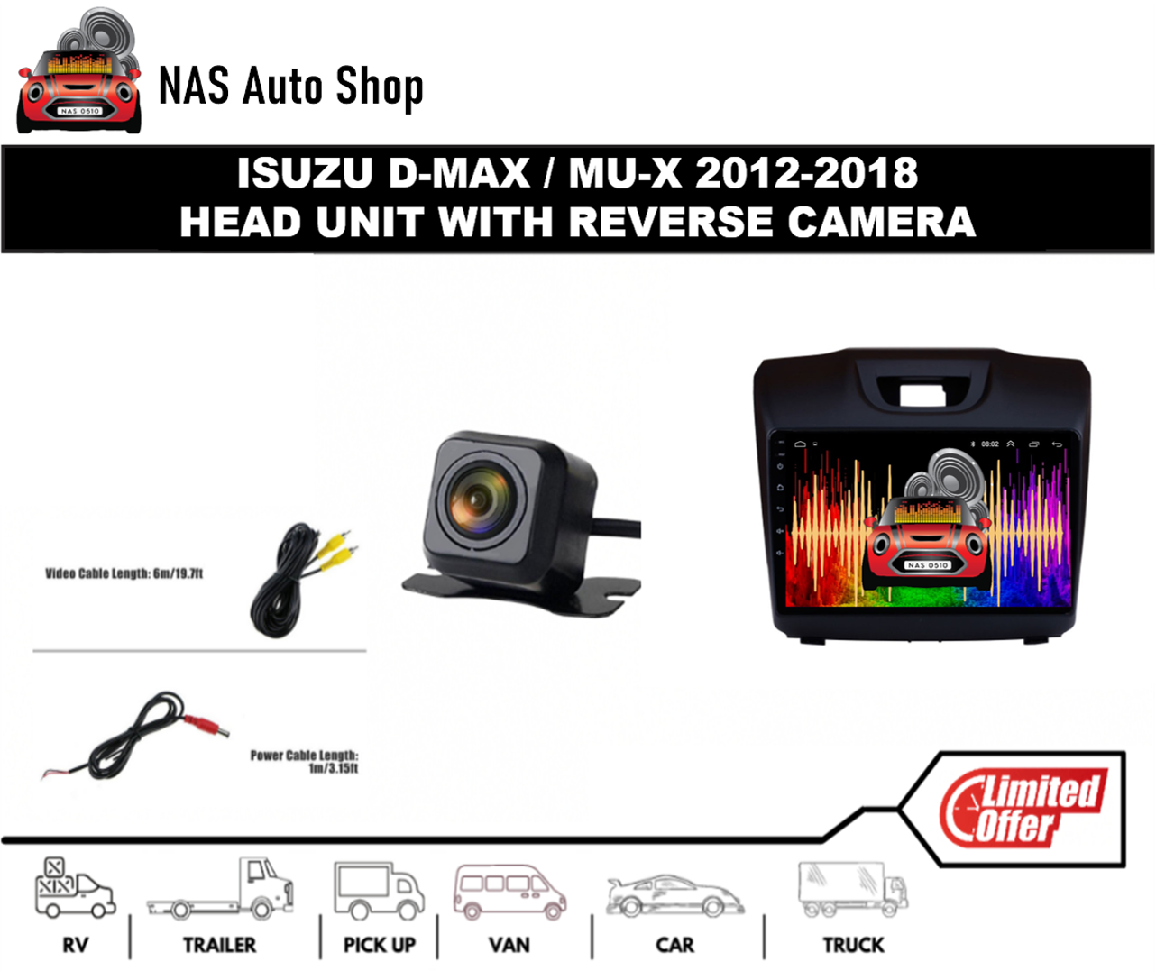 [𝟮+𝟯𝟮] 9" Android 11 Head Unit Monitor for Isuzu D-MAX MU-X 2012-2018 ...