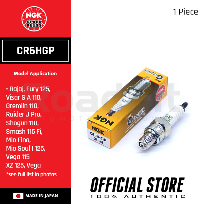 NGK CR6HGP G-Power Platinum Spark Plugs For Kawasaki Bajaj, Fury 125 ...