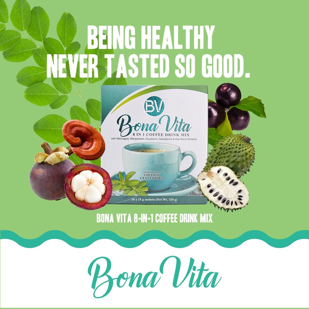 Bona Vita 8 in 1 COFFEE Drink Mix (10 Sachets) (1 BOX) | Lazada PH
