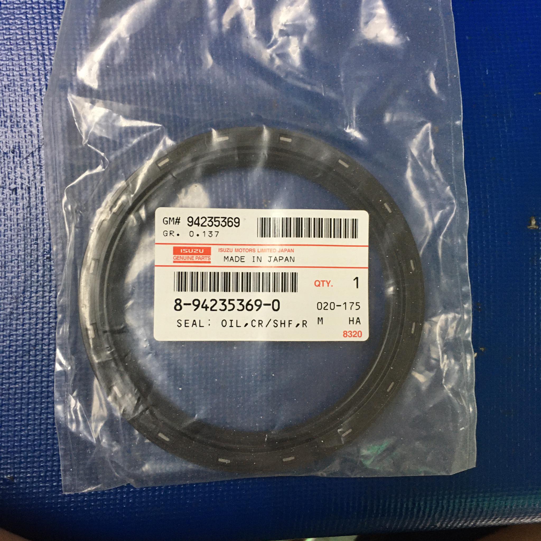 ORIGINAL ISUZU CROSSWIND/SPORTIVO/HILANDER/FUEGO CRANKSHAFT OIL SEAL ...