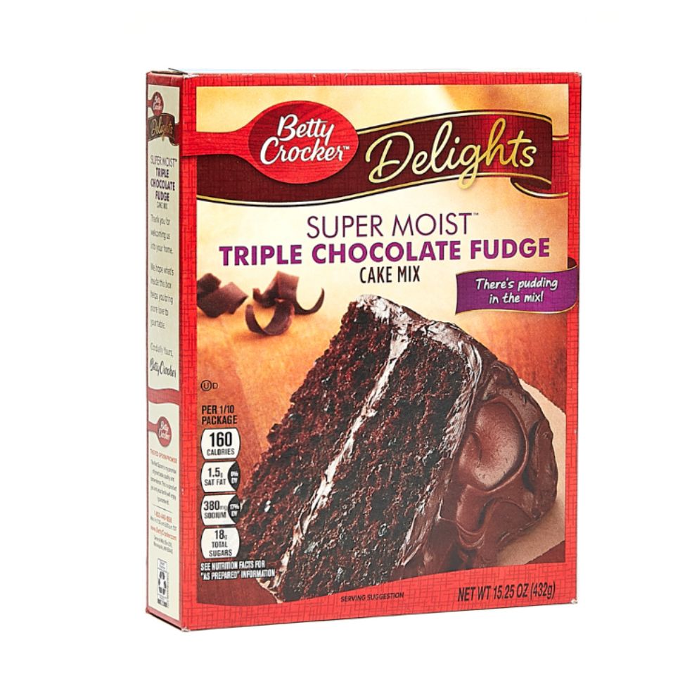 Betty Crocker Super Moist Triple Chocolate Fudge cake Mix 432g | Lazada PH