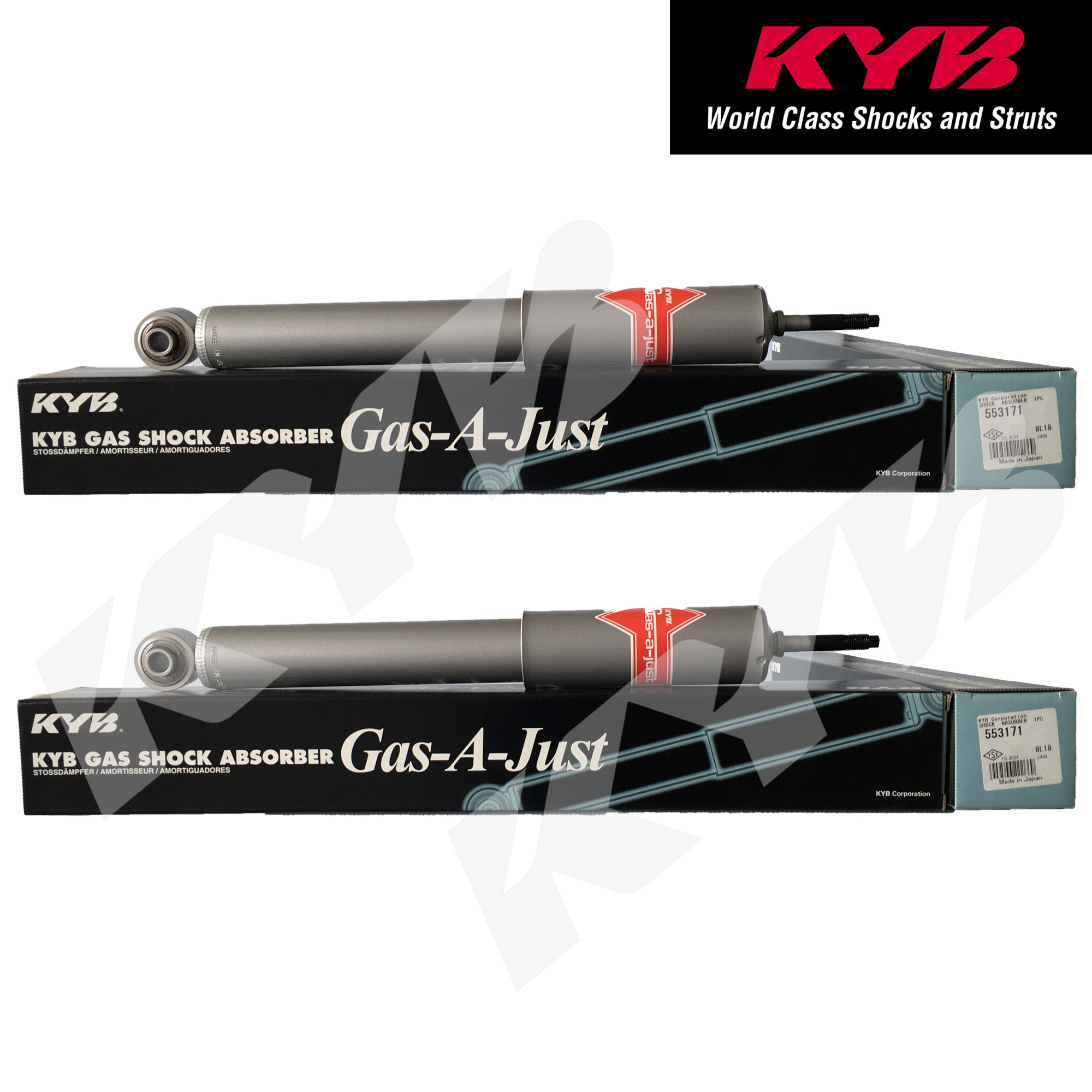 KYB 553171 for Ford Ranger 4x2 1999 - 2006 Set of 2 Front Gas Shock ...