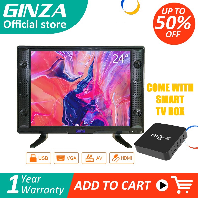 24 Inch LED TV Flat Screen Extra Slim Monitor on sale with TV cket ...