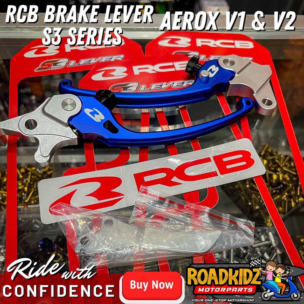RCB BRAKE LEVER S3 SERIES AEROX V1 AND AEROX V2 | Lazada PH