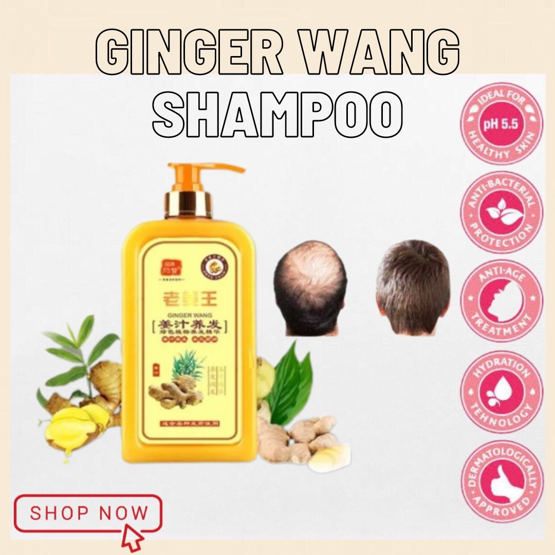1000ML Original Natural Ginger Shampoo for Hair Loss Herbal Ginger ...