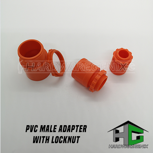 OPPO PVC Male Adapter with Locknut (10pcs) | Lazada PH