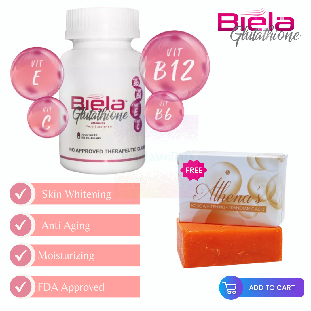 Biela Glutathione 30 Capsule with Athena Soap | Lazada PH