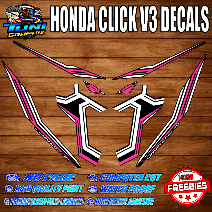 HONDA CLICK V3/V4 MALAYSIAN LINE DECALS with freebies | Lazada PH