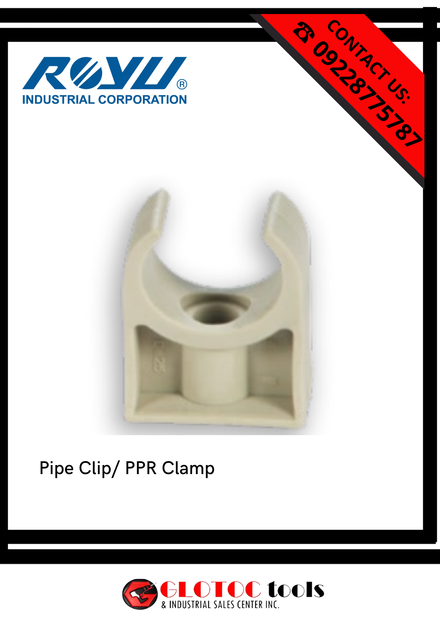 ROYU Pipe Clip/ PPR Clamp GRAY | Lazada PH