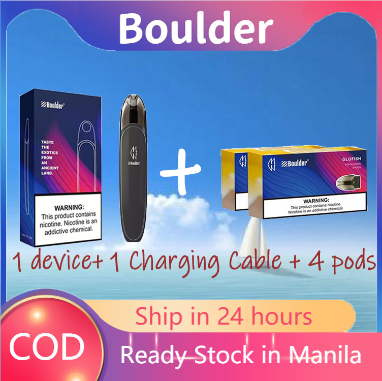 (1Device 4Pods) Boulder vape smoke original vape set complete ...