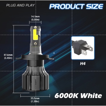 Novsight N39 & N12Y Fog Light H4 H11 White & Yellow 10000LM 100W Car ...