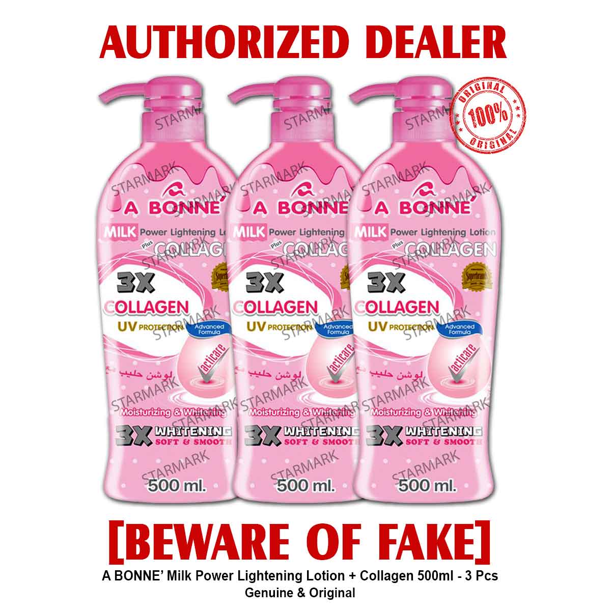 A Bonne Milk Power Lightening Lotion plus Collagen 500ml Whitening A ...