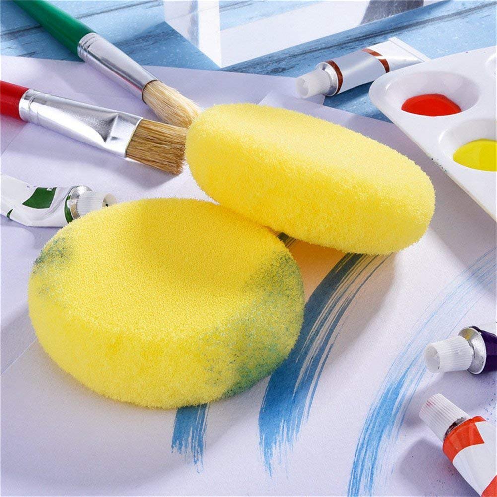 10pcs Round Synthetic Artist Paint Sponge Craft Sponges for Painting ...