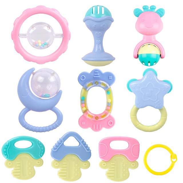 Boiled Teether Newborn Infant Baby Rattle Baby Molar Stick Educational ...