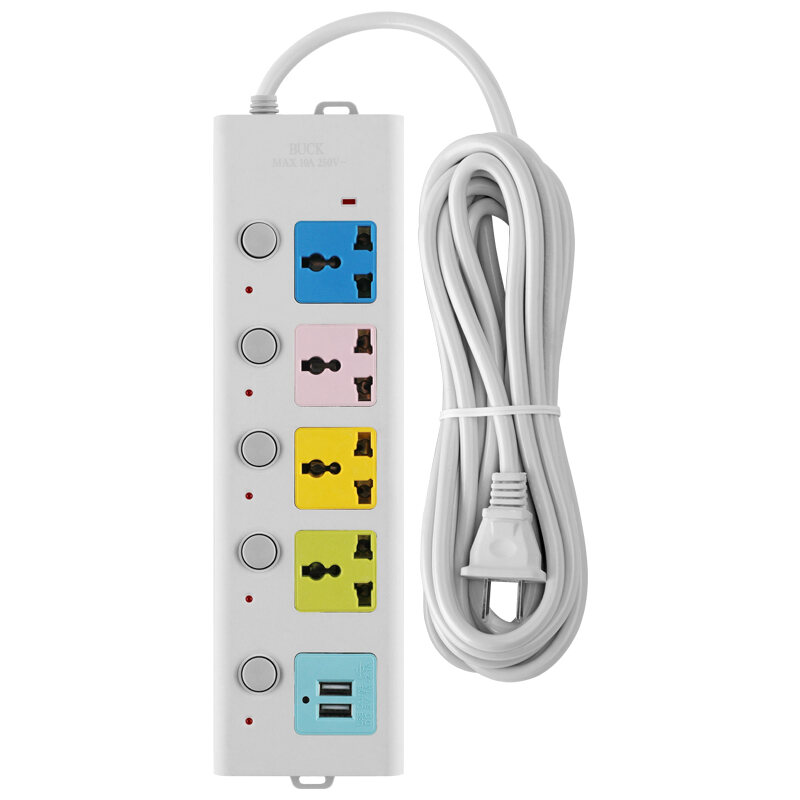 Multi Function Socket Plug Universal Socket Power Board Power Strip With 4 Power Socket 2