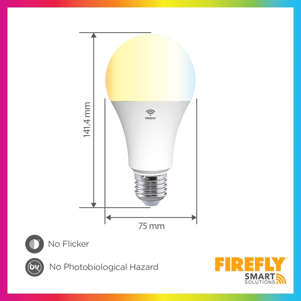 Firefly Smart Solutions Smart LED Bulb CCT Dimming 15W - FSB115CD ...