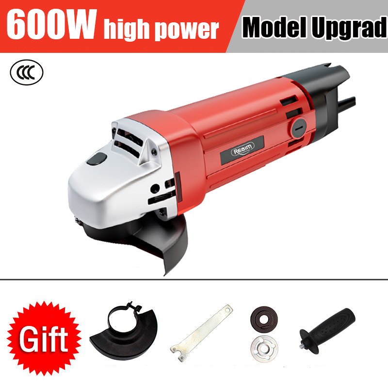 REAIM Angle Grinder 100mm (4'') RED Cutting/Polishing/Grinding/Grooving ...