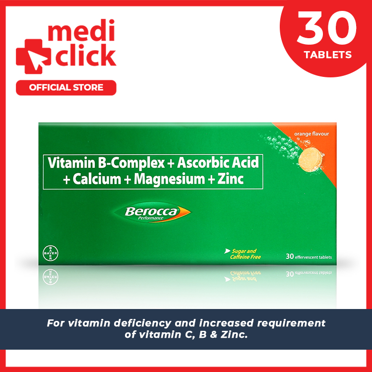 Berocca Orange Flavor (30 Tablets) - 1 BOTTLE | Lazada PH