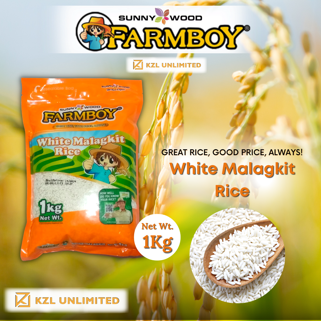 Farmboy White Malagkit Rice or Harvester's Malagkit Glutinous Rice 1kg ...