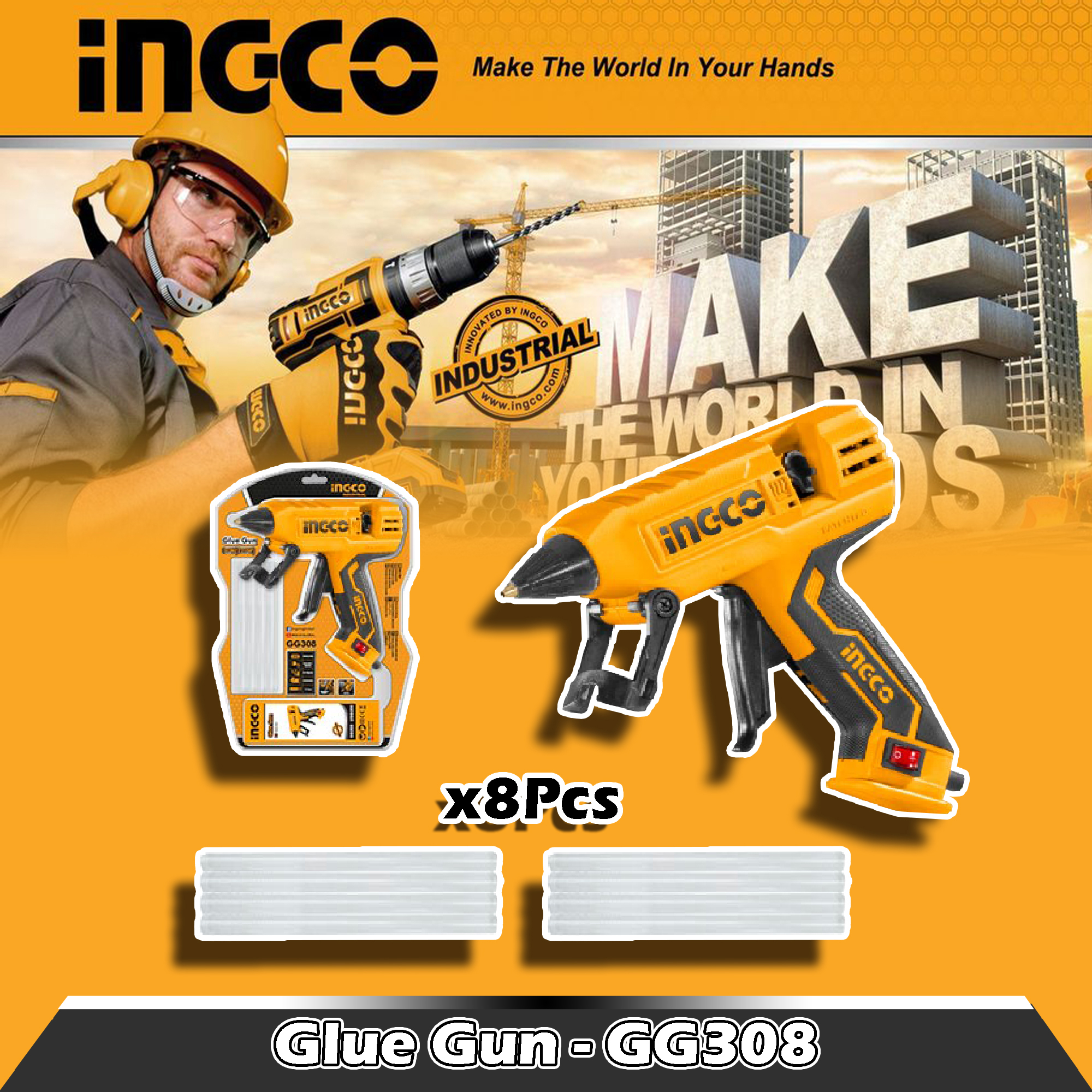 INGCO Glue gun 220W - GG308 | Lazada PH