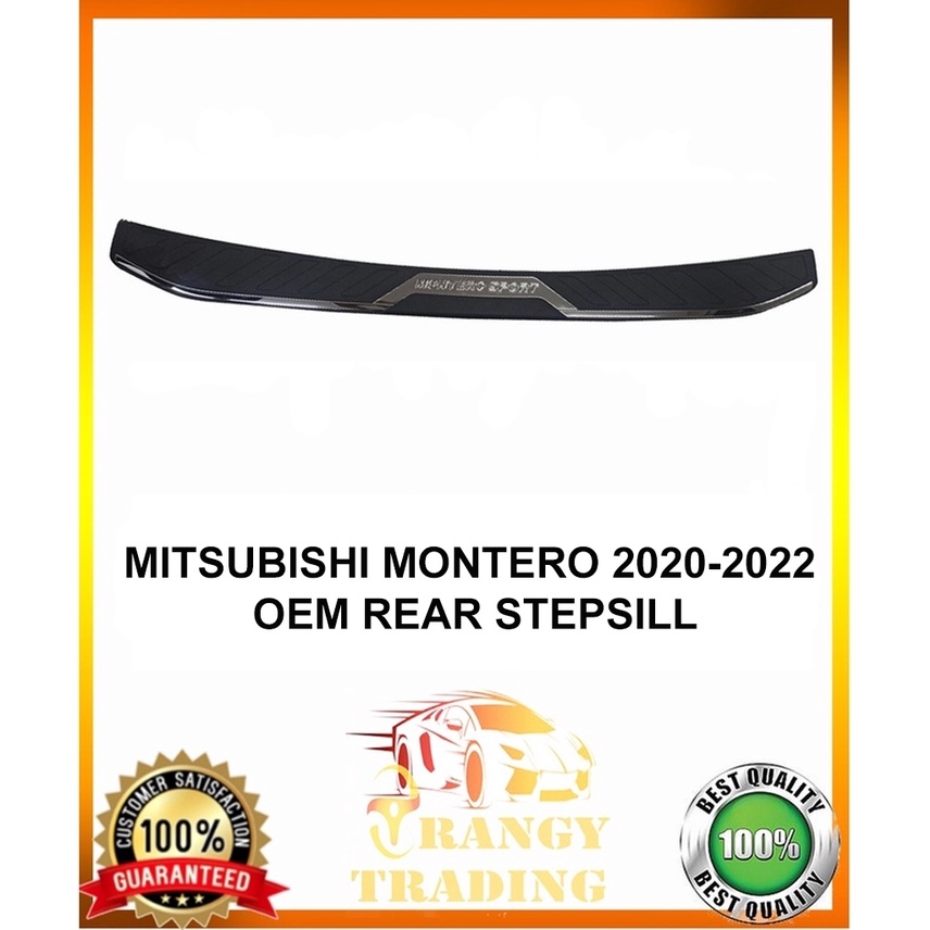 Mitsubishi Montero 2020 to 2023 OEM Rear Stepsill Black Chrome V2 2021 ...