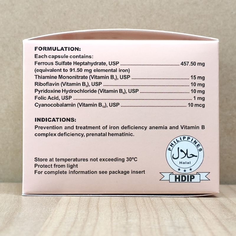 Tiger's store Foralivit (Ferrous Sulfate Folic Acid Vitamin B-Complex ...