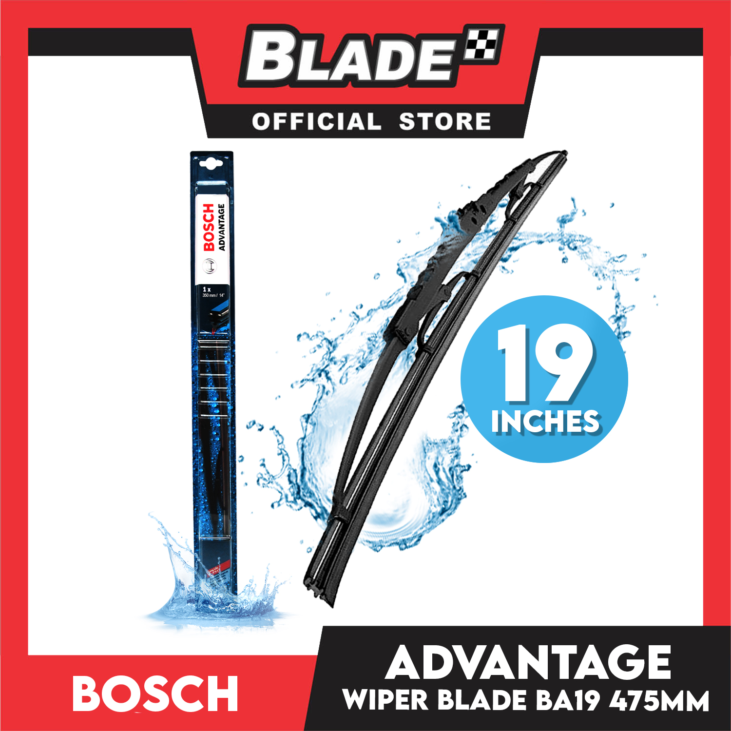 Bosch Wiper Advantage BA19 19'' for Ford Escape, Honda Accord, CRV ...