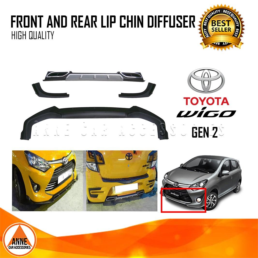 Toyota Wigo 2nd Gen 2017 2018 2019 Toyota Wigo Gen 2 Front and Rear Lip ...