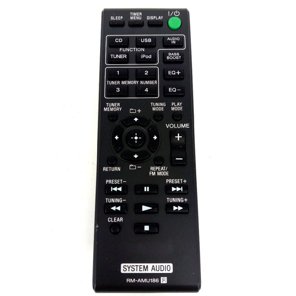 Used Original RM-AMU186 For Sony SYSTEM AUDIO Remote Control MHC ...