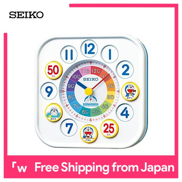 Seiko นาฬิกาผนังนาฬิกานาฬิกาตั้งโต๊ะใช้งานได้สองแบบการศึกษา Doraemon ...