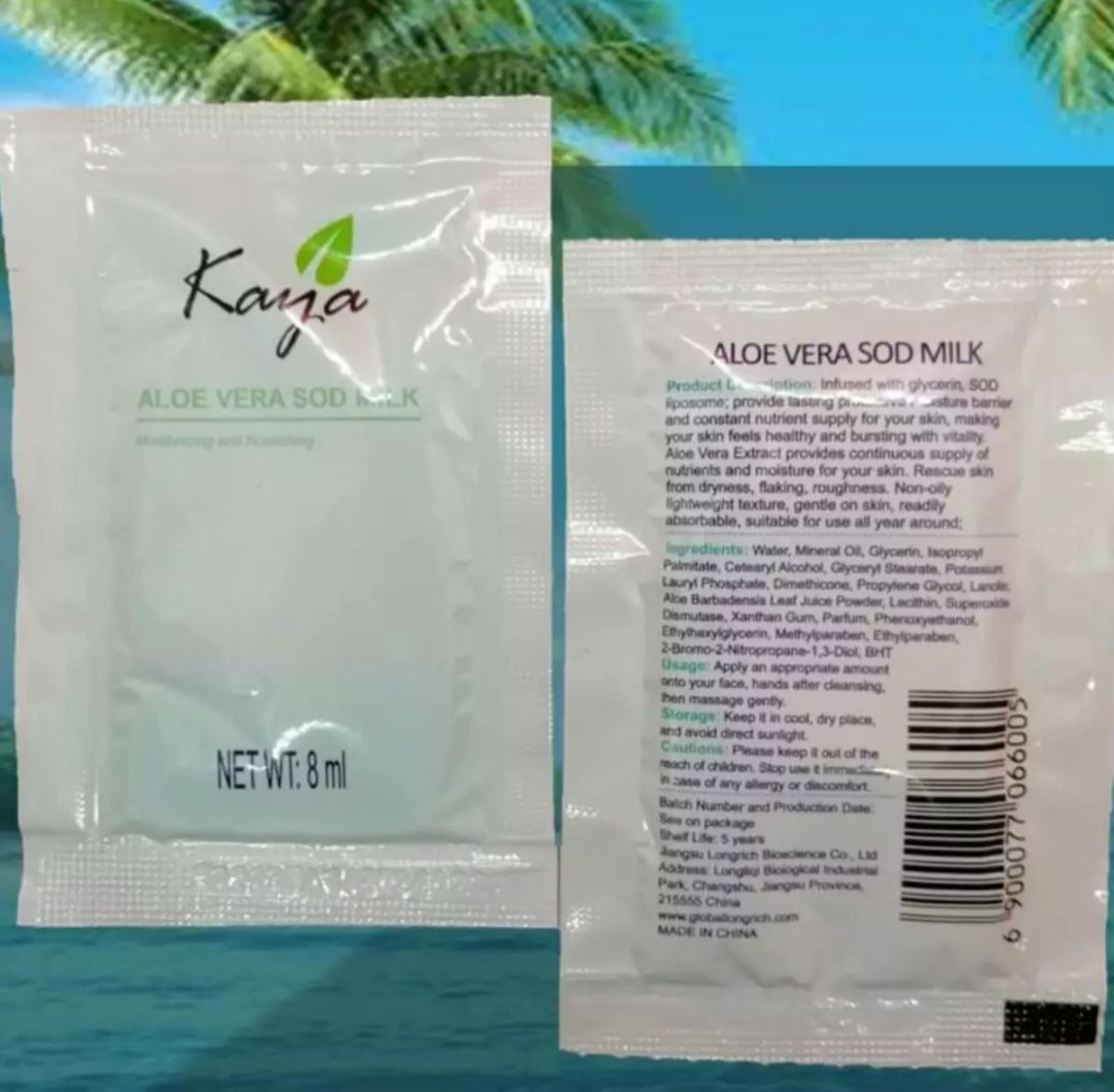 Longrich KAYA Aloe Vera SOD Milk (Moisturizing & Nourishing) 8ml/sachet ...
