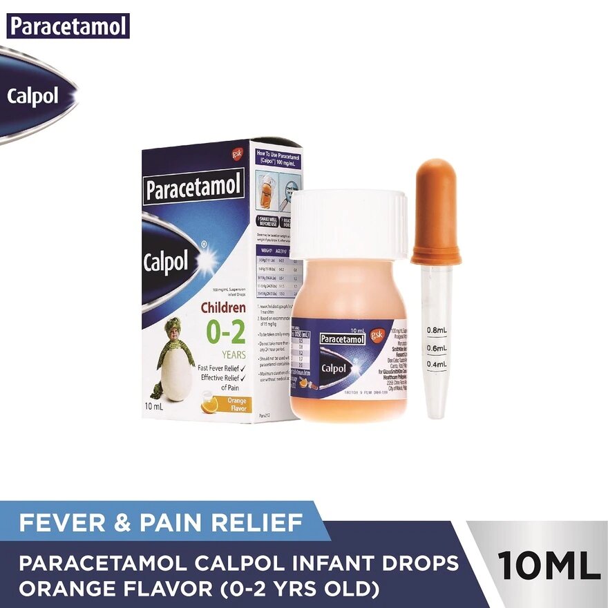 CALPOL Paracetamol 100mg Infant Drops 10mL | Lazada PH