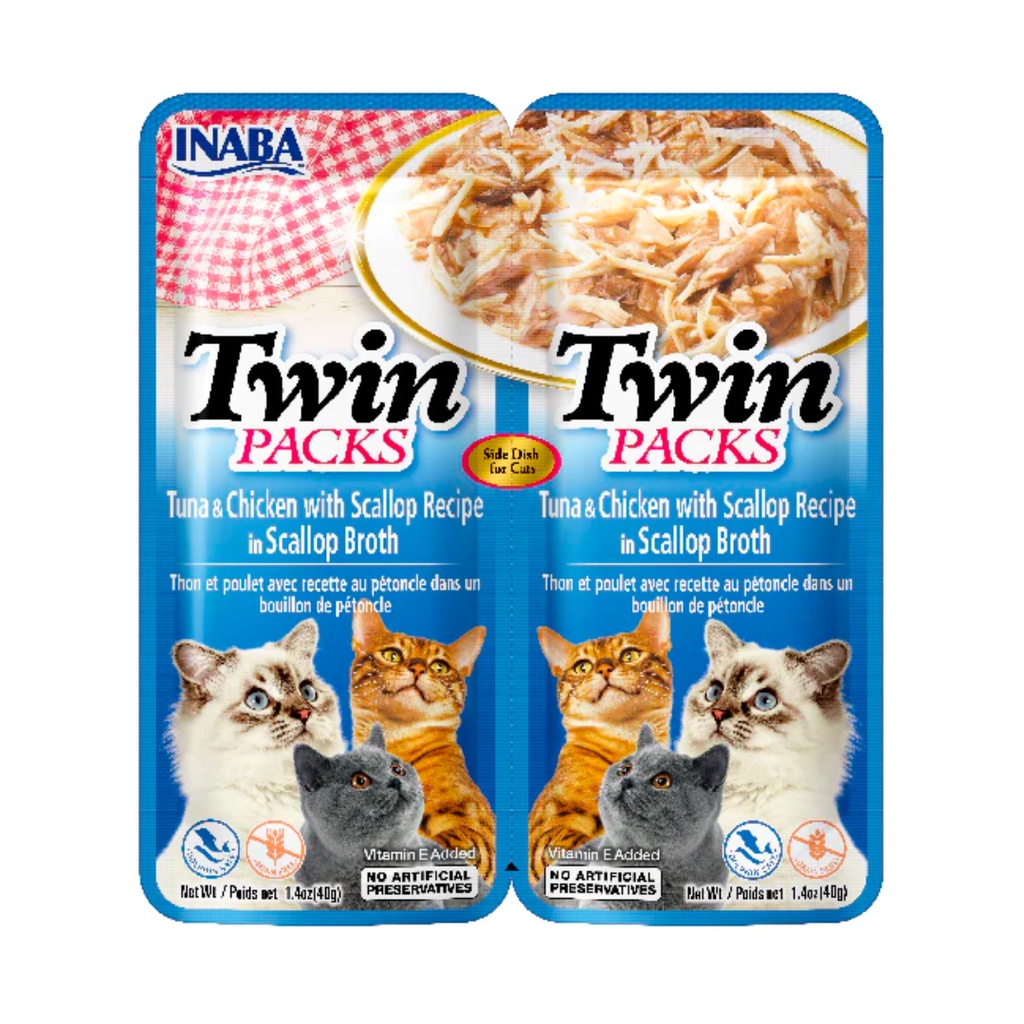 Inaba Twin Packs for Cats 40g x 2pcs Pouch | Lazada PH