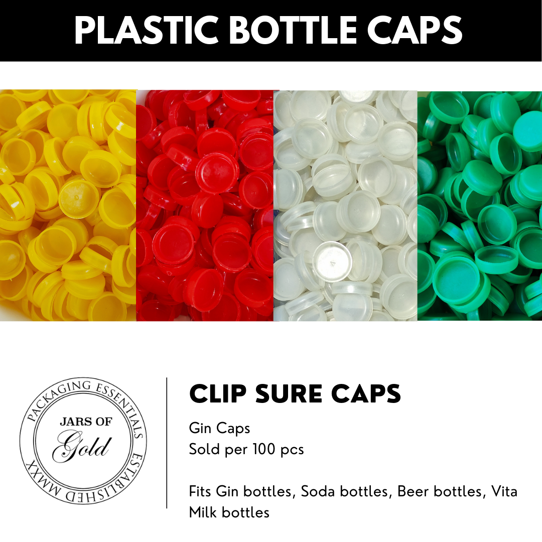 100pcs Clip Sure/Snap Caps for Gin, Kulafu, Beer, Soda Bottles, Soju ...