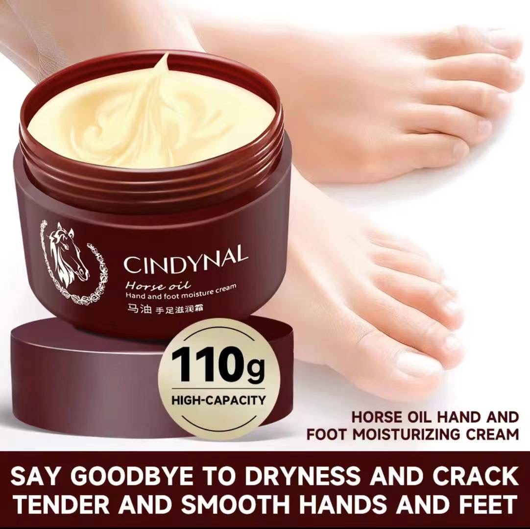 110g CINDYNAL Horse Oil Foot Hand Cream Anti-Aging Moisturizing Horse ...