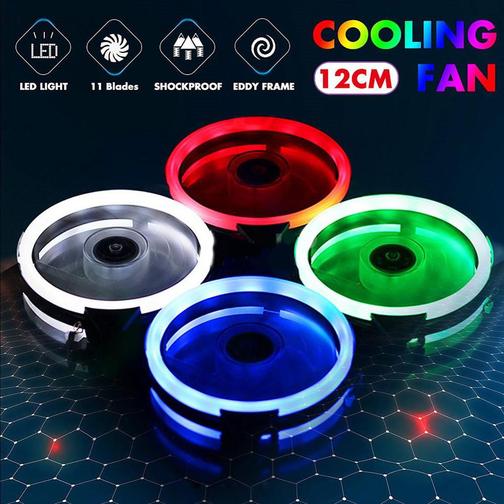 lizilin LED Cooling Fan RGB 120mm 12cm DC 12V Brushless Cooler For ...