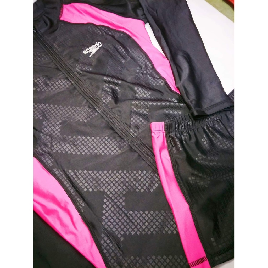 Rashguard women with shorts speedo zipper 034 | Lazada PH