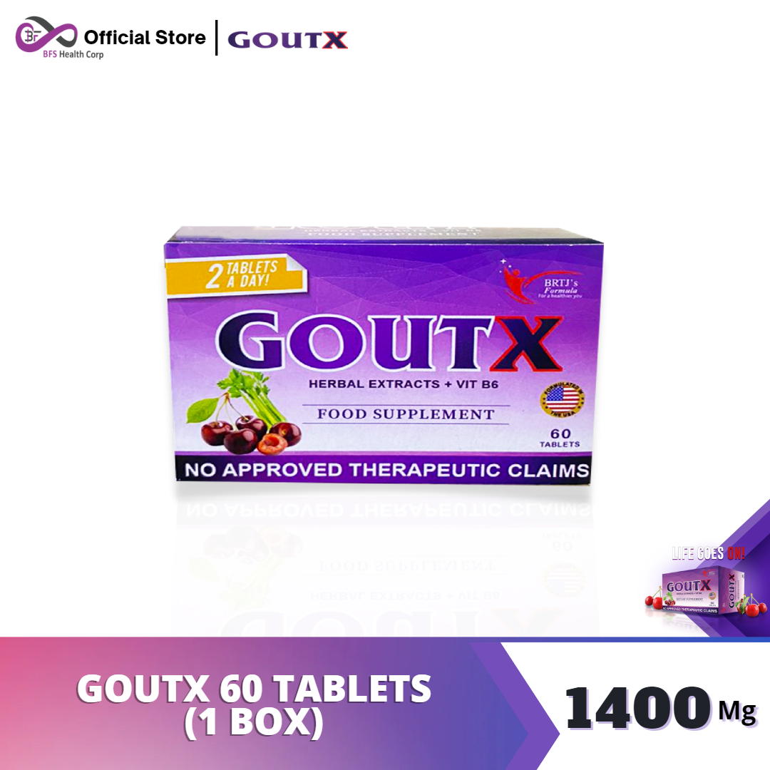 GOUTX Dietary Supplement 60 Tablets (1 box) | Lazada PH