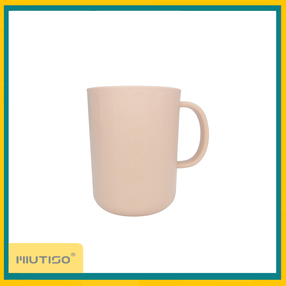 Miutiso Plastic Mug with Handle Coffee, Tea, Milk Cups Reusable Plastic ...