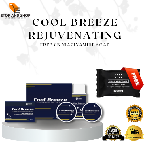COOL BREEZE REJUVENATING SET FOR MEN FREE 1 NIACINAMIDE SOAP | COOL ...