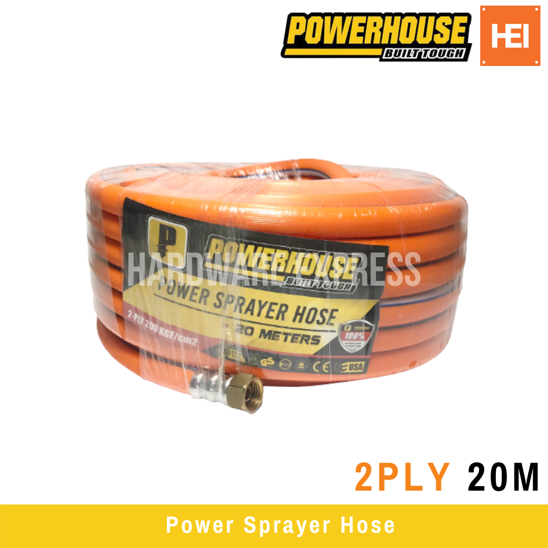 Powerhouse Power Sprayer Hose for Pressure Washer 2 ply (10m) / 2 ply ...