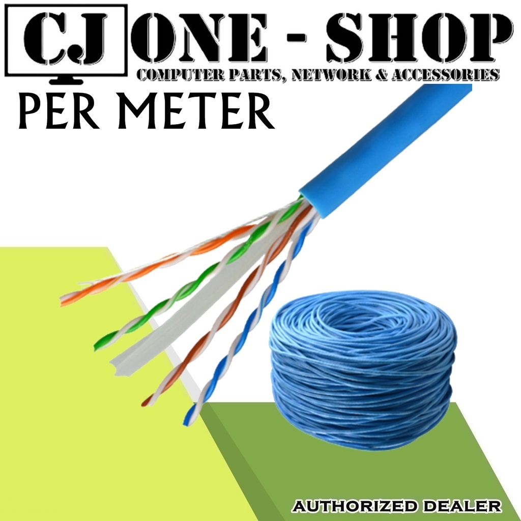 Chanjian0951369 Cat 6 LAN Cable Indoor NO CRIMP/NO RJ45 WIRE ONLY PER ...