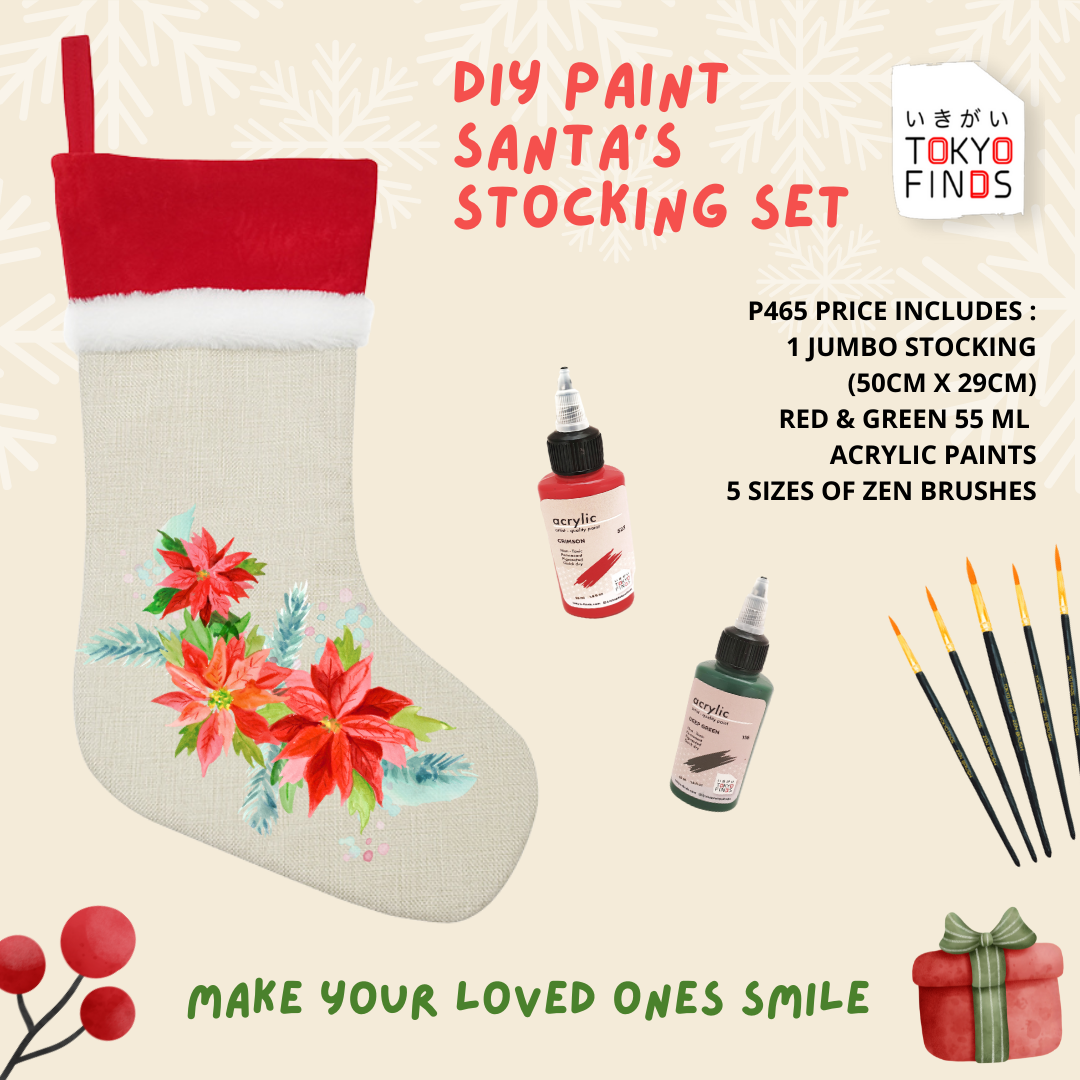 Tokyo Finds DIY Paint Santa's Stocking Set | Lazada PH