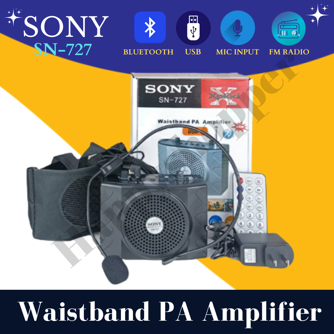 ORIGINAL Sony Lapel Voice Amplifier With Bluetooth Portable Amplified ...