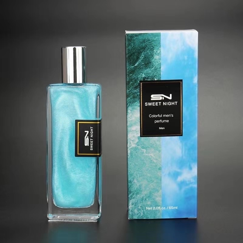 Sweet Night Perfume Colorful Men's Shimmer Body Mist Perfume Blue Men's ...