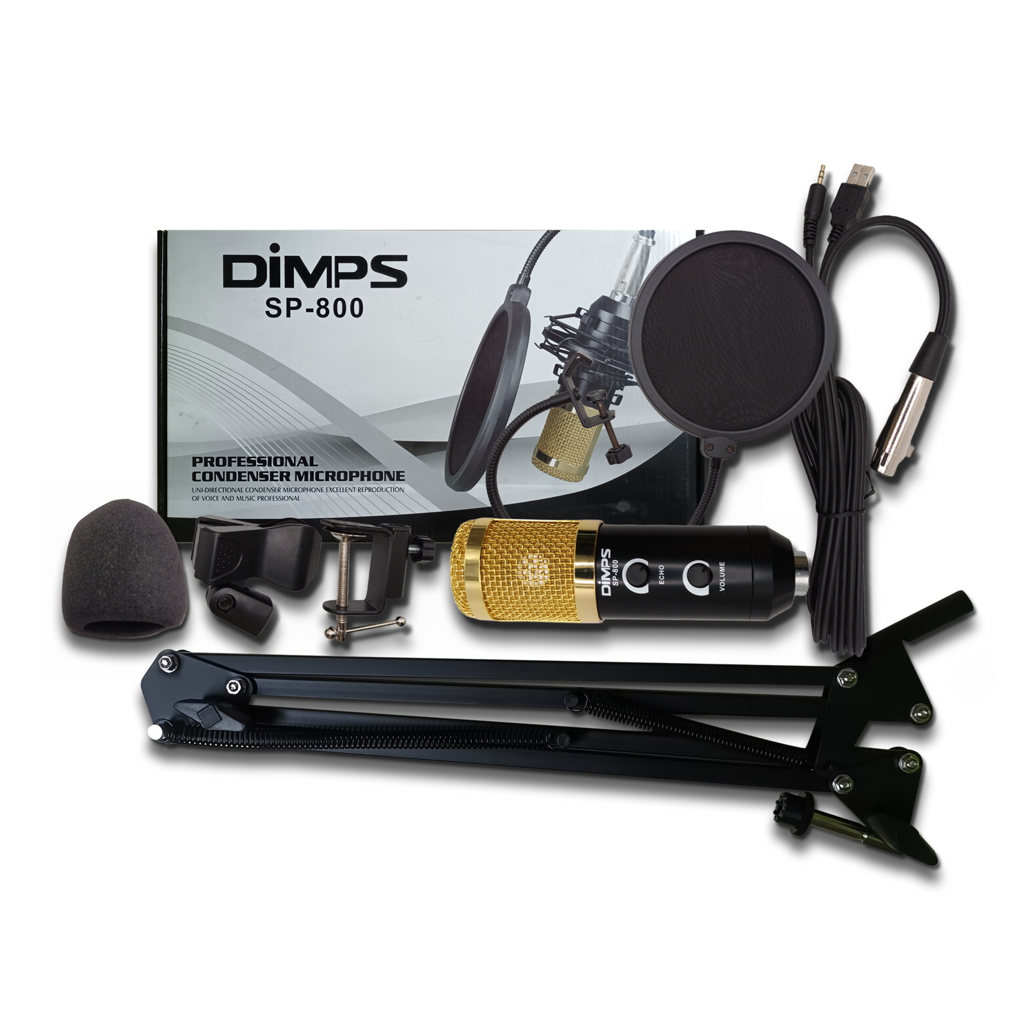 Dimps SP800 Professional Condenser Microphone | Lazada PH