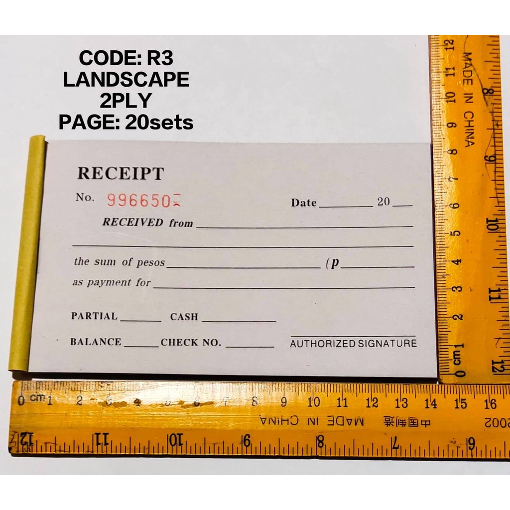 Temporary / acknowledgement Receipt Resibo carbonize 2 ply | Lazada PH